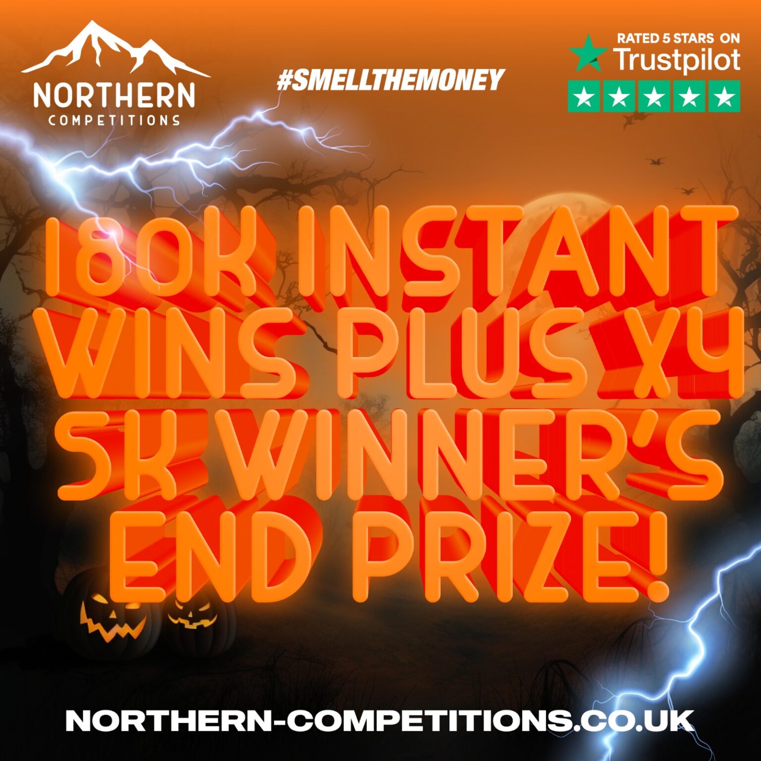 £180,000 of Instant Wins with 4 x £5,000 Winners - Northern Competitions