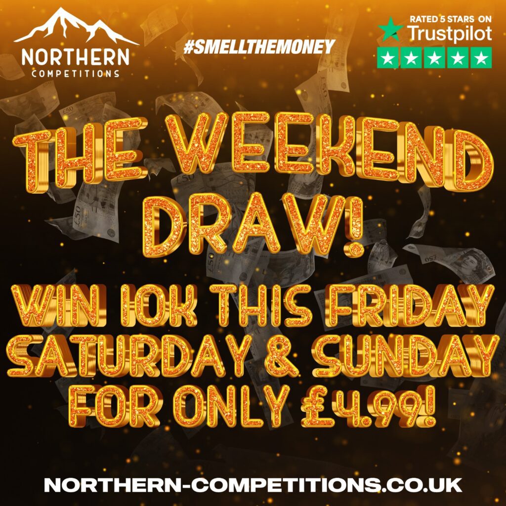 The Weekend Draw Win 10k this Friday Saturday and Sunday for only 4.99 ...