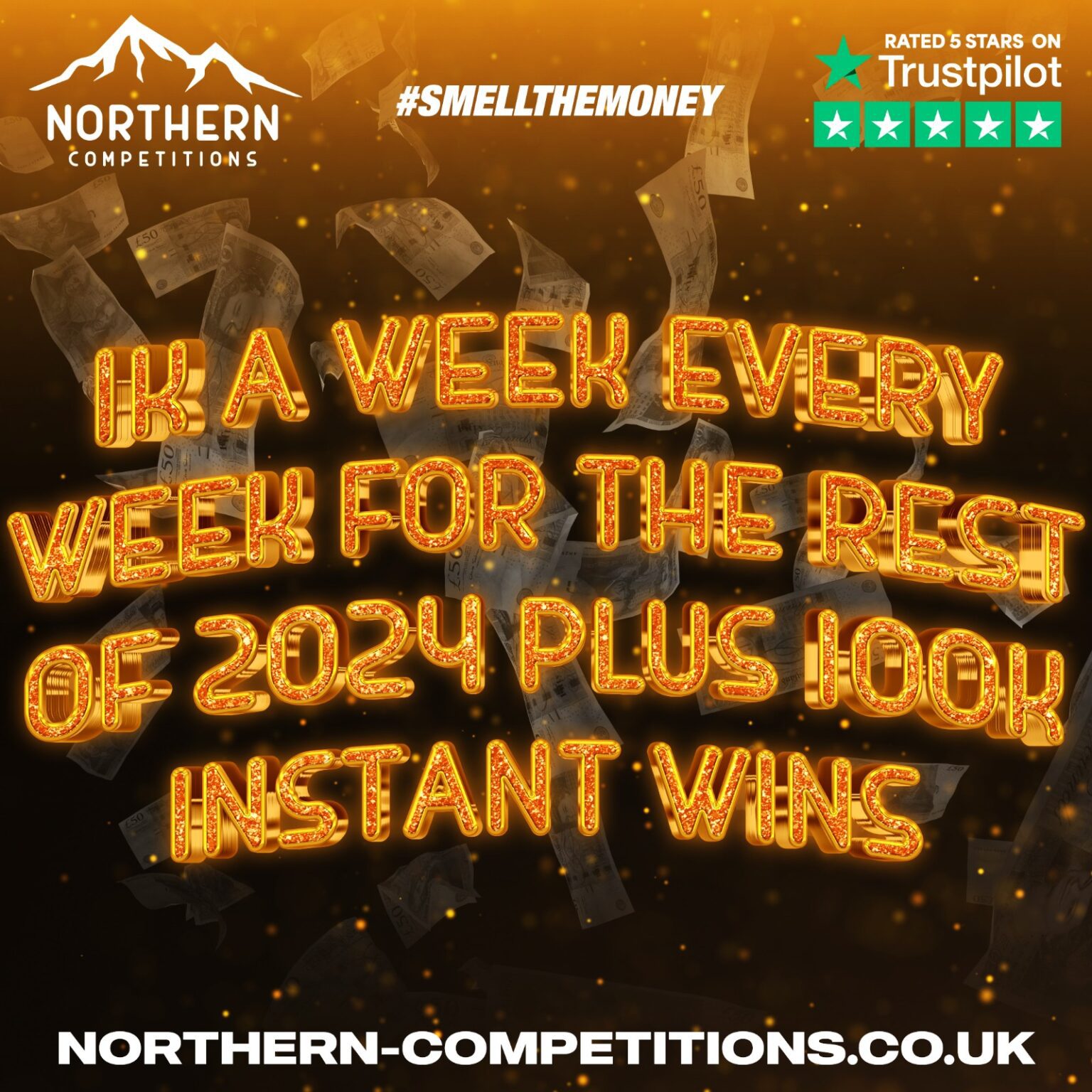 £1,000 every week for the rest of 2024 + £100,000 Instant Wins ...